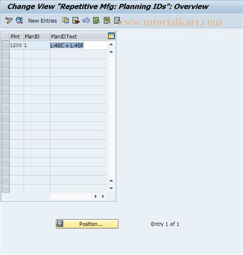 MF SAP Tcode C RM MAT MD Create Planning IDs