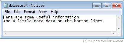 VBA Text Files SuperExcelVBA