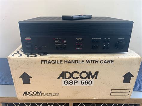 Adcom Gsp 560 Sourround Processor Box Remote Reverb