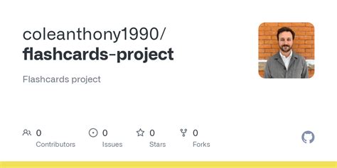 GitHub Coleanthony Flashcards Project Flashcards Project