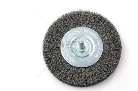 白色背景上的圆形钢丝刷高清图片下载 正版图片502958441 摄图网