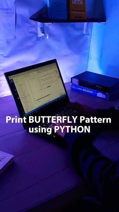 Print Butterfly Pattern Using Python 🔥 Youtube
