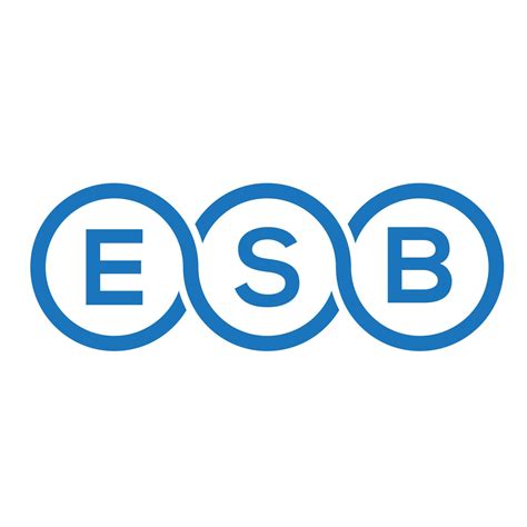 Esb Letter Logo Design On Black Background Esb Creative Initials