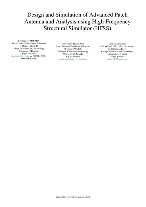 Pdf Design And Simulation Of Advanced Patch Antenna And Analysis