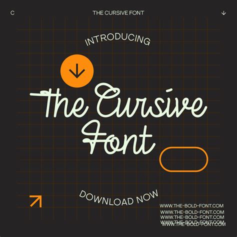 The Cursive Font The Bold Font