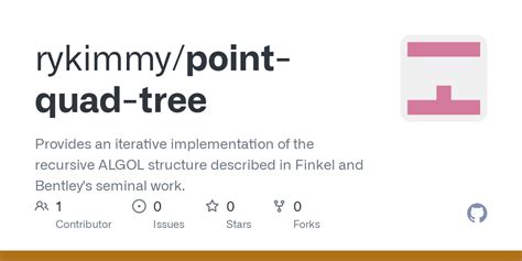 Github Rykimmypoint Quad Tree Provides An Iterative Implementation
