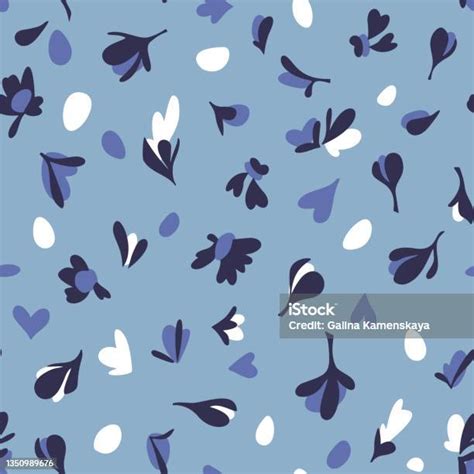 봄 꽃 원활한 패턴 양식에 일치시키는 목초지 데이지 꽃과 잎을 형성하는 브러시 스트로크 간단한 기하학적 모양 그리기 스케치 자연