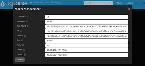 Visitor Management Oqtane Docs Apis And More For The Modular Blazor Application Framework