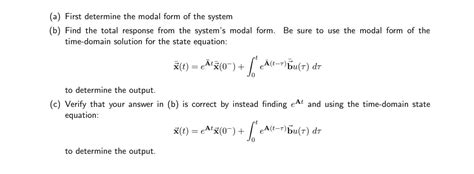 Solved For The Following System Chegg Com