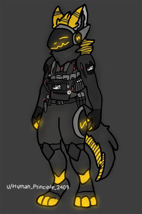 Gun Instructor Protogen Grey Wolf Rprotogen
