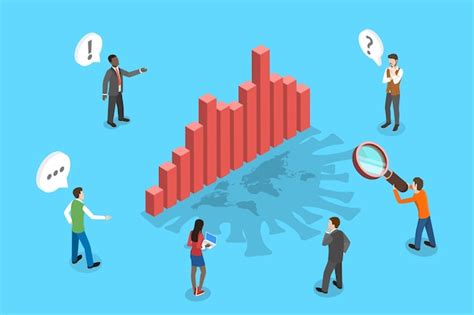 코로나 바이러스 경제 영향 무료 벡터