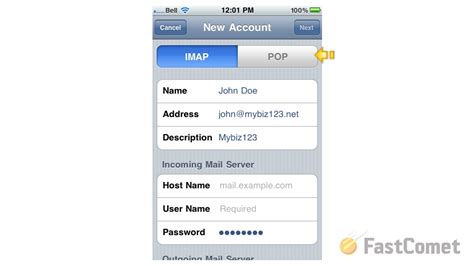 Setup POP3 Email On IPhone Mail Tutorial FastComet