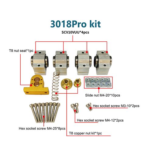 Cnc Machine X Axis Accessories Kit Cnc3018 Plus Sc Vicedeal
