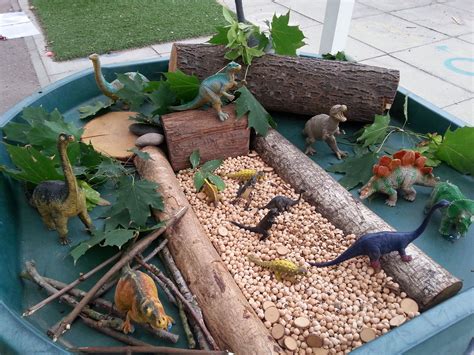 Outdoor Dinosaur Tuff Tray For Creative Play