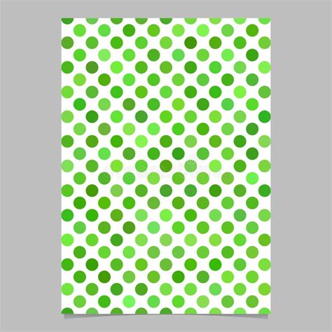 Green Circle Pattern Brochure Background Vector Stationery Template