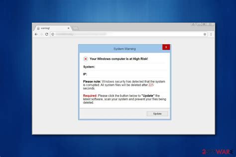 Remove System Warning Pop Up Microsoft Support Scam Update