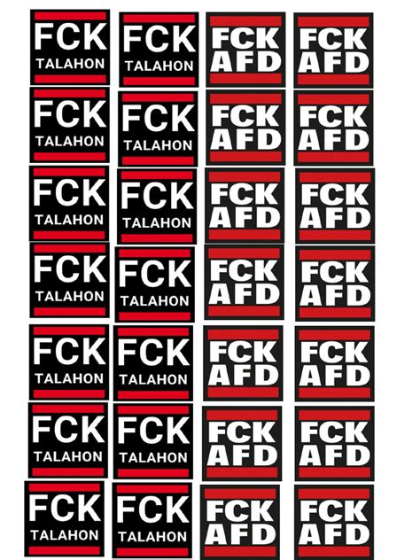 Sticker Fck Talahon Und Afd Pdf