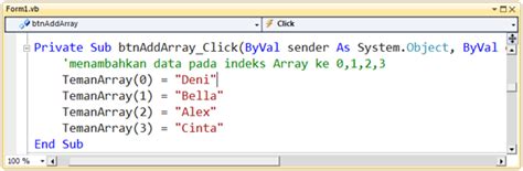 contoh program array di vb atwiwit