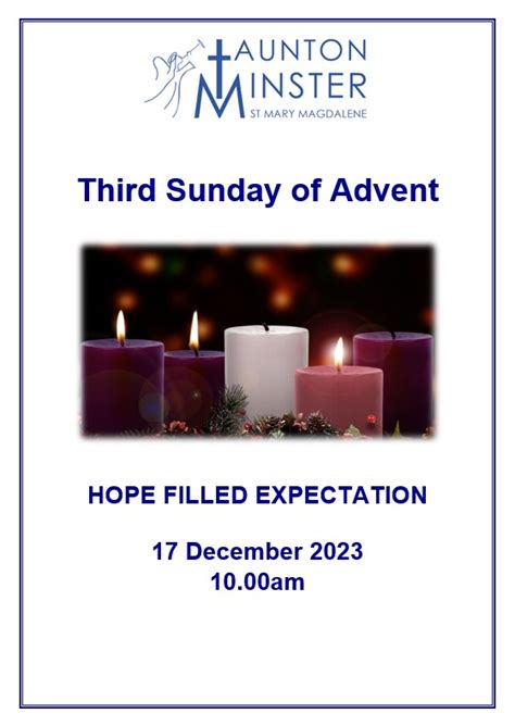 The Third Sunday Of Advent Taunton Minster St Mary Magdalene The Third Sunday Of Advent Taunton Minster St Mary Magdalene