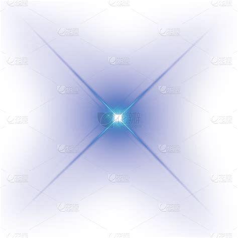 蓝色光晕光效特效元素素材 花瓣网