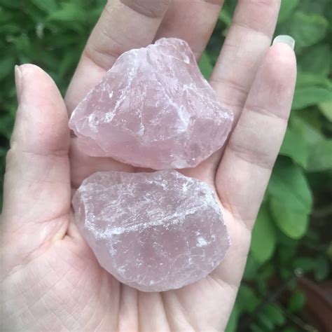 Natural Pink Crystals Healing Stones Of Rose Quartz