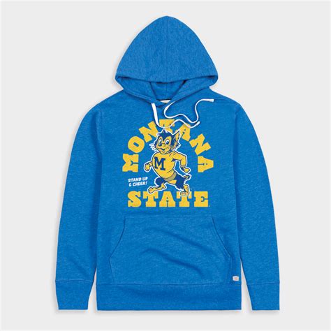 Montana State Bobcats Vintage Mascot Hoodie Homefield