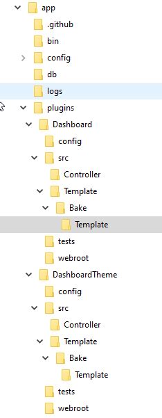 Cakephp Error Dashboard Is Not A Valid Value For Theme Stack