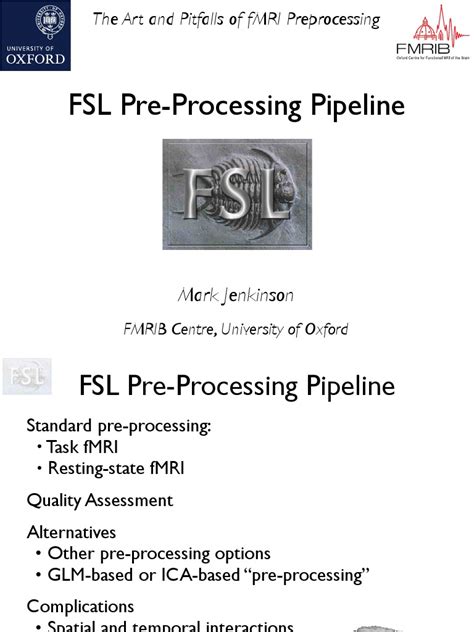 Fsl Preprocessing Pipeline Ohbm15 Jenkinson Pdf Functional Magnetic Resonance Imaging Fsl Preprocessing Pipeline Ohbm15 Jenkinson Pdf Functional Magnetic Resonance Imaging