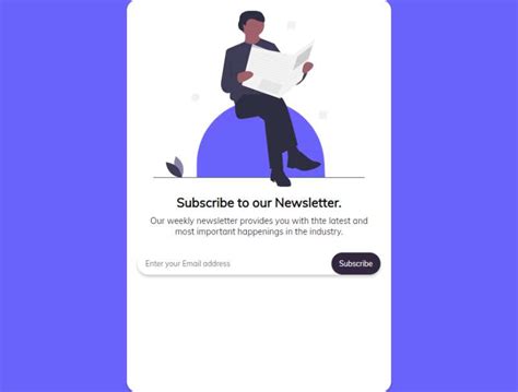 订阅界面设计，html css网页制作成品代码下载 17素材网