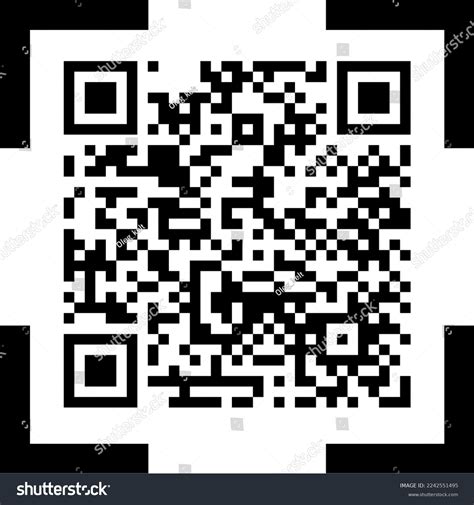 vector qr code sample smartphone scanning stock vector royalty free