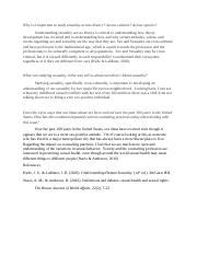 Understanding Sexuality Across History And Cultures Course Hero