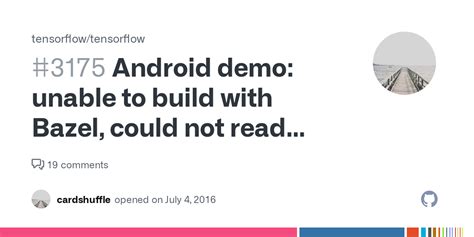 Android Demo Unable To Build With Bazel Could Not Read RELEASE TXT Issue Tensorflow