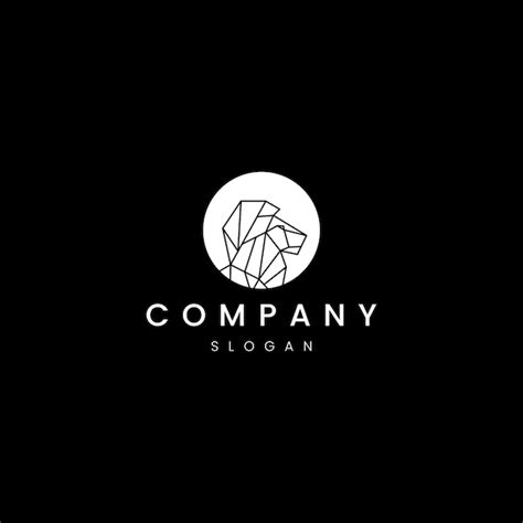 Premium Vector Lion Line Art Logo Icon Design