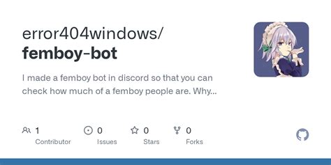 Github Error404windowsfemboy Bot I Made A Femboy Bot In Discord So