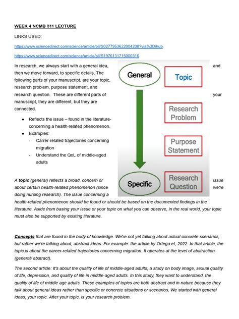 Week 4 Ncmb 311 Lecture Pdf Statistics Hypothesis