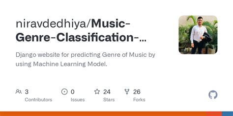 GitHub Niravdedhiya Music Genre Classification Django Django Website