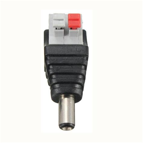 Helper LUSTREON DC Power Male Female X Mm Connector Adapter Plug Cable Pressed For LED