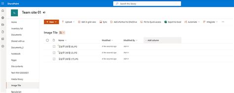 Sharepoint 이미지 목록 갤러리 타일 표시