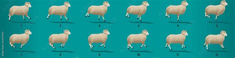 Ram Run Cycle Animation Frames Loop Animation Sequence Sprite Sheet