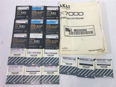 Matrixsynth Akai X7000 Sampling Keyboard With Disk Library