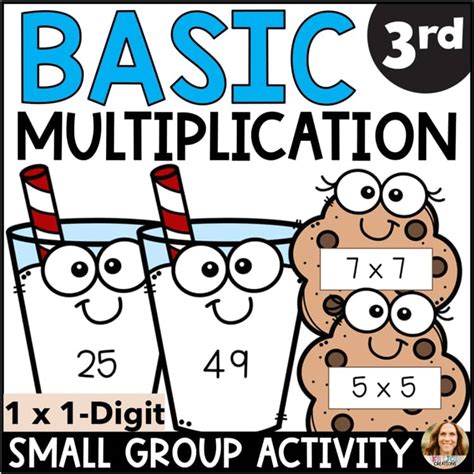 Basic Multiplication Facts Matching Game 3rd Grade Small Group Activity