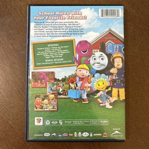 School Days Hit Favorites Dvd 2009 Barney Bob Builder Thomas Train