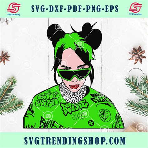 Billie Eilish Svg Billie Eilish Symbol Svg Billie Eilish Portrait Svg