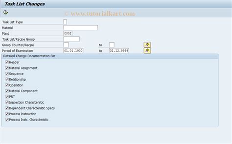 CA SAP Tcode Changes In Routings Reference Operation Sets