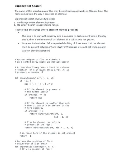 Exponential Search Pdf Language Arts And Discipline Teaching Methods And Materials