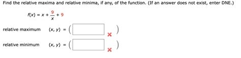 Solved Find The Relative Maxima And Relative Minima If Any Chegg Com