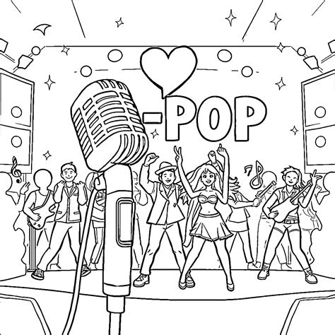 Best K Pop Coloring Pages Free Printable Pdf