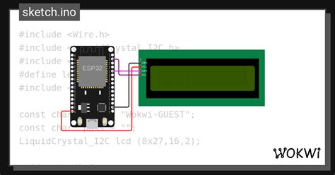 Conexão WIFI com Display LCD Wokwi ESP32 STM32 Arduino Simulator