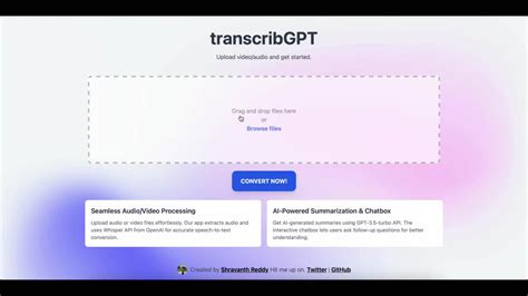 shravanth reddy reddy on linkedin transcribgpt openai whisperapi
