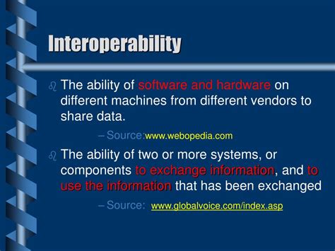 Ppt Standards And Interoperability Powerpoint Presentation Free